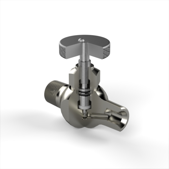 Model 19A 1/4" Stainless Steel Needle Valve