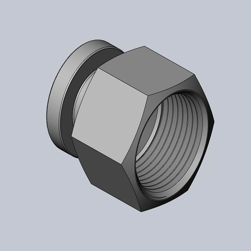 1" NPT Pipe Cap with Chain