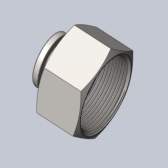 2.5" NPT Pipe Cap with Chain